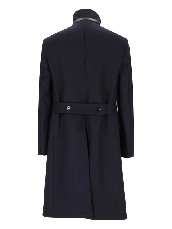 TOM FORD Double-breasted Wool Coat - Blue