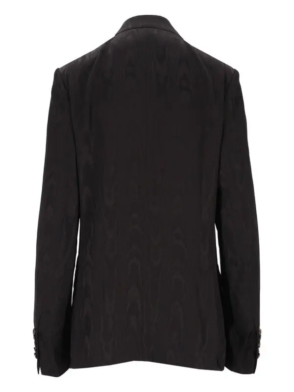 Dries Van Noten Barrysta Moiré Double-breasted Blazer