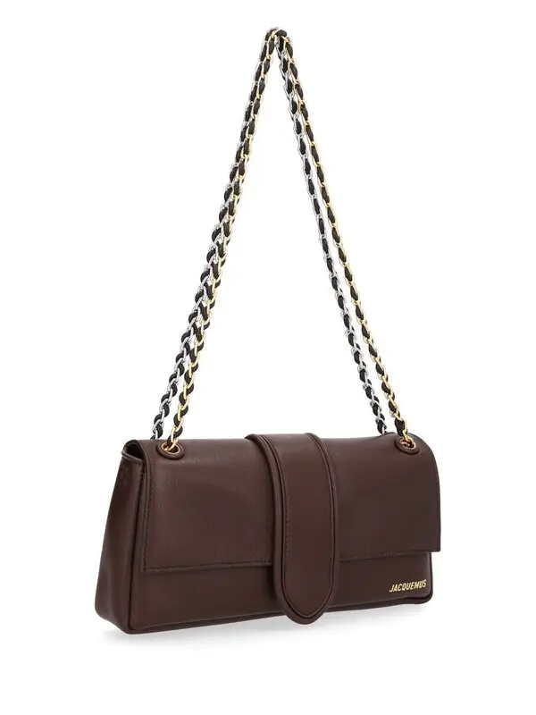 Jacquemus Bambino Chaine Leather Shoulder Bag - Brown