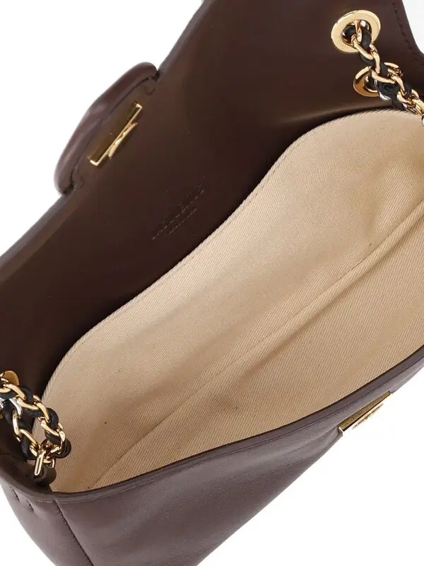 Jacquemus Bambino Chaine Leather Shoulder Bag - Brown
