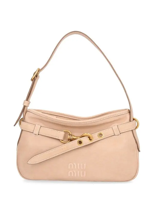 Miu Miu Aventure Shoulder Bag Nappa Aviator - Cream