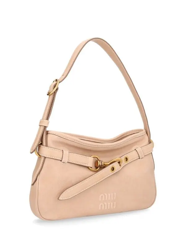 Miu Miu Aventure Shoulder Bag Nappa Aviator - Cream
