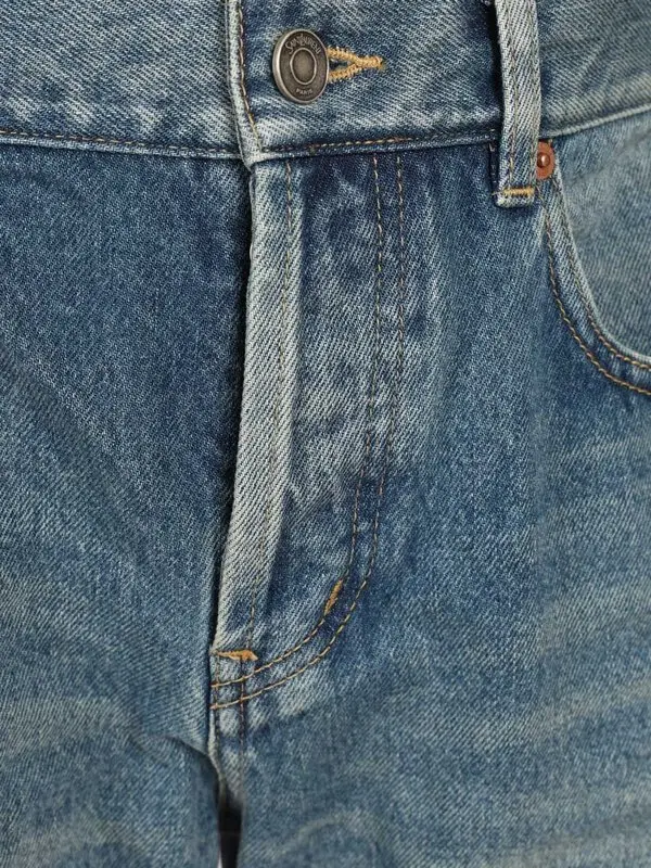 Saint Laurent Denim Slim Relaxed Low Rise Jeans