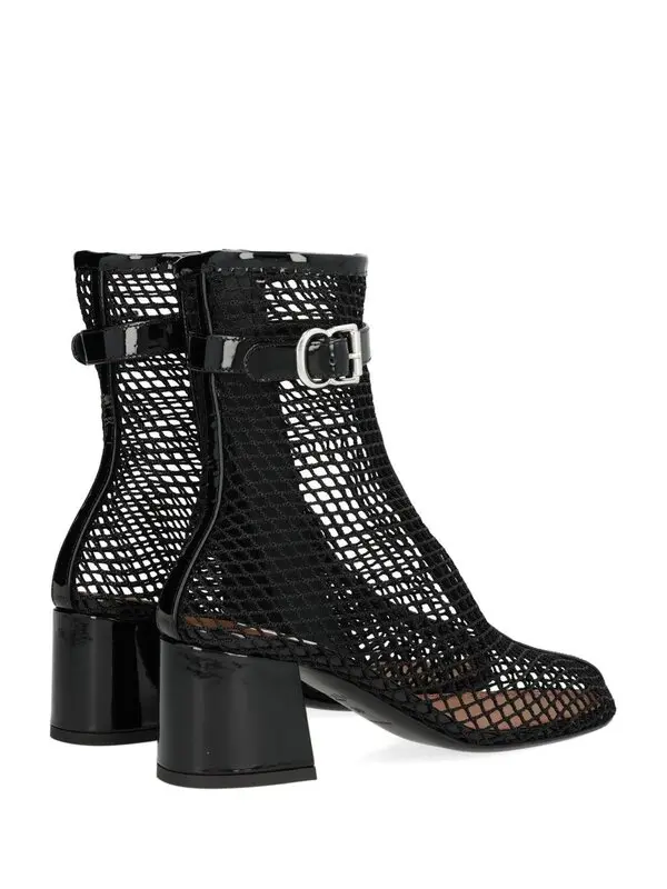 Alaïa Mesh Ankle Boots - Black