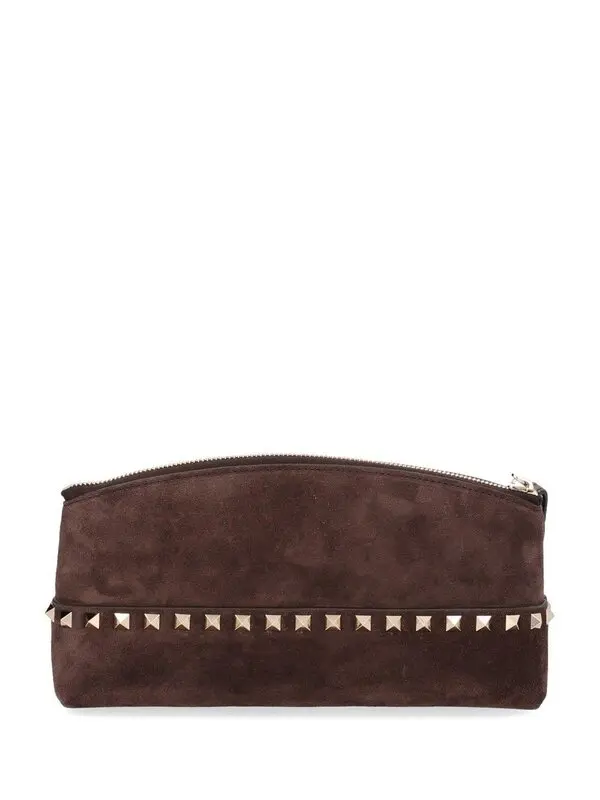 Valentino Garavani Suede Pouch - Brown