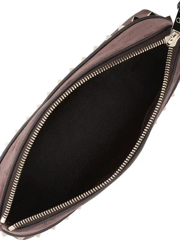Valentino Garavani Suede Pouch - Brown