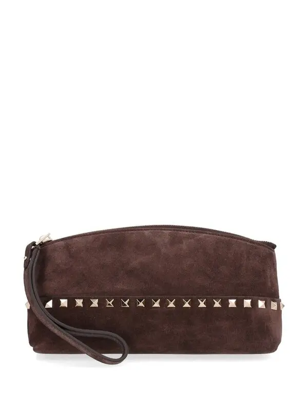 Valentino Garavani Suede Pouch - Brown