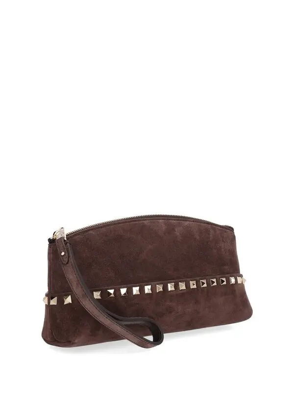 Valentino Garavani Suede Pouch - Brown