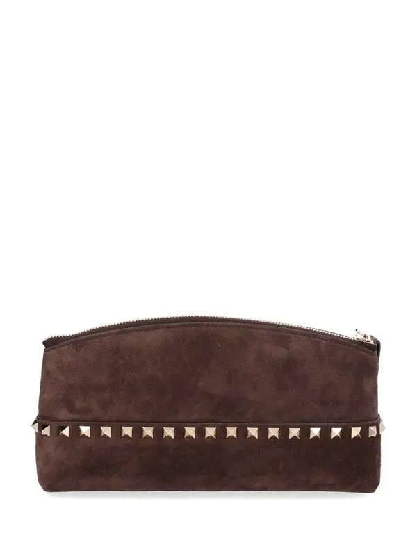 Valentino Garavani Suede Pouch - Brown