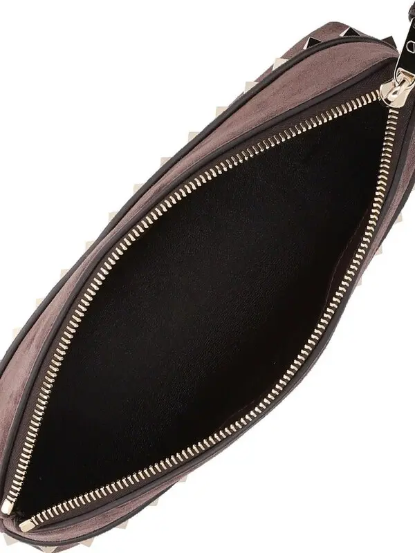 Valentino Garavani Suede Pouch - Brown