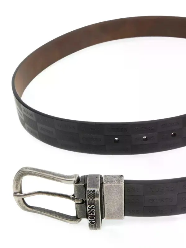 Guess Logo-embossed Reversible Belt