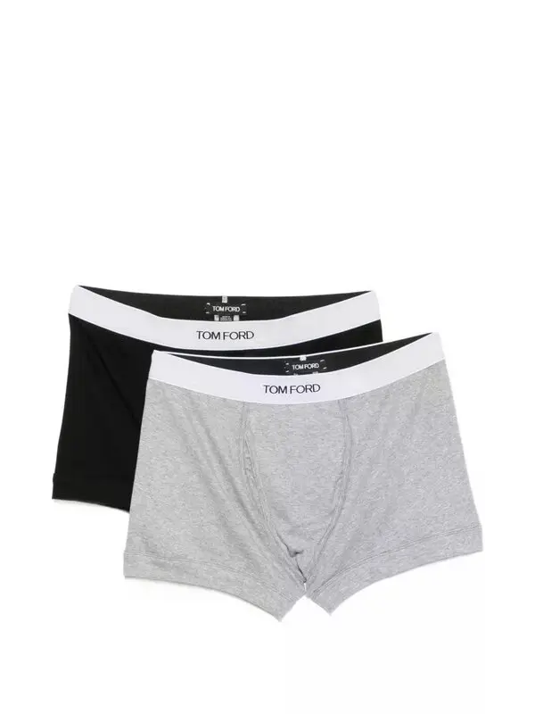 TOM FORD Logo-waistband Boxers Set Of Two - Black