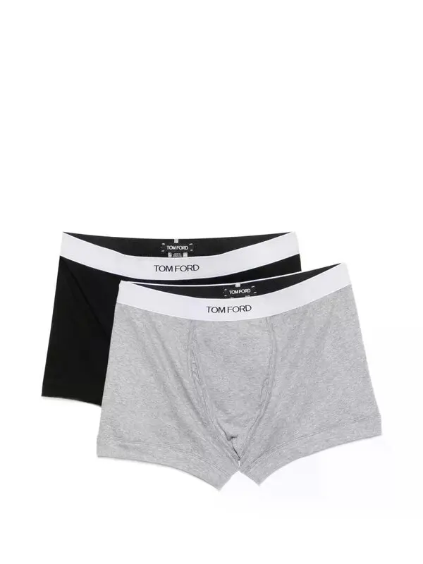 TOM FORD Logo-waistband Boxers Set Of Two - Black