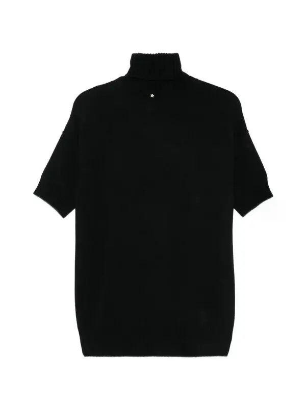 Lorena Antoniazzi Roll-neck Short-sleeve Sweater - Black