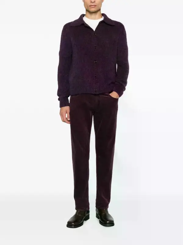 TRAMAROSSA Corduroy Straight-leg Trousers - Purple