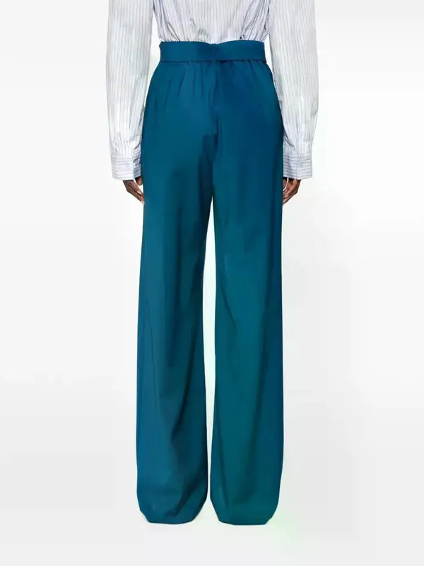 Max Mara Belted Wide-leg Wool Trousers