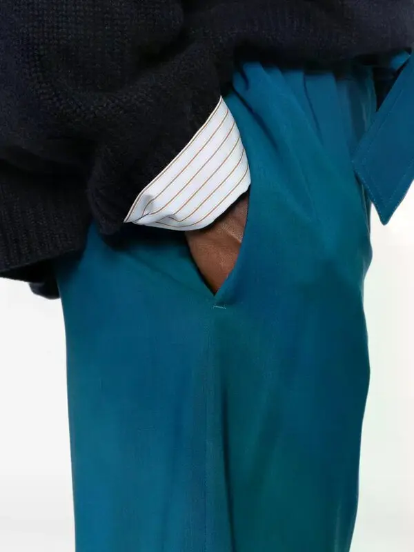 Max Mara Belted Wide-leg Wool Trousers