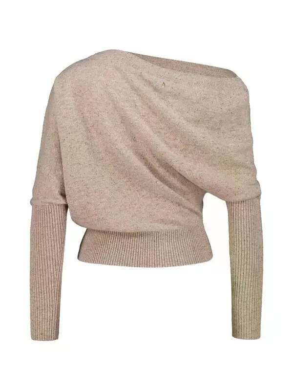 Altuzarra Paxi Asymmetric-shoulder Sweater - Neutrals