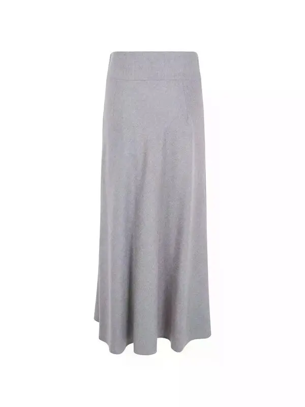 D.exterior Drawstring-waistband Wool Skirt