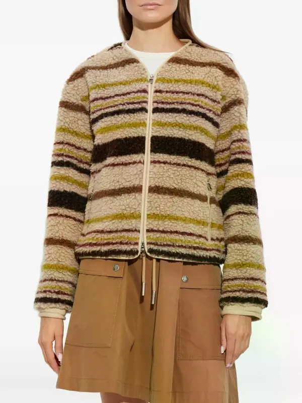 Moncler Striped Fleece Jacket