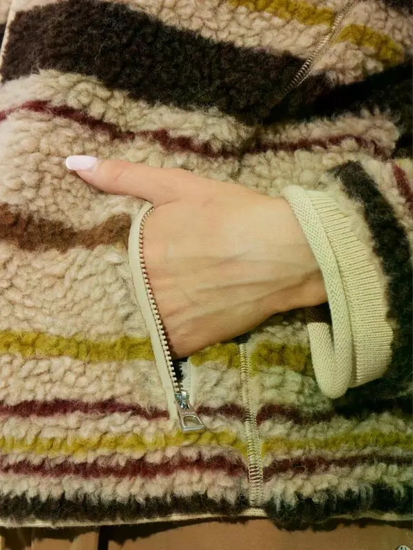 Moncler Striped Fleece Jacket