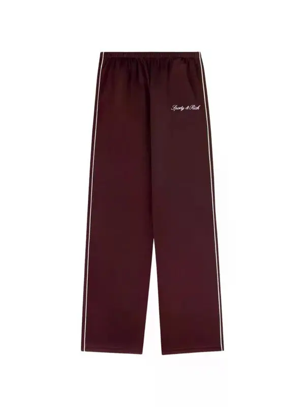 SPORTY & RICH Logo-print Side-stripe Track Pants
