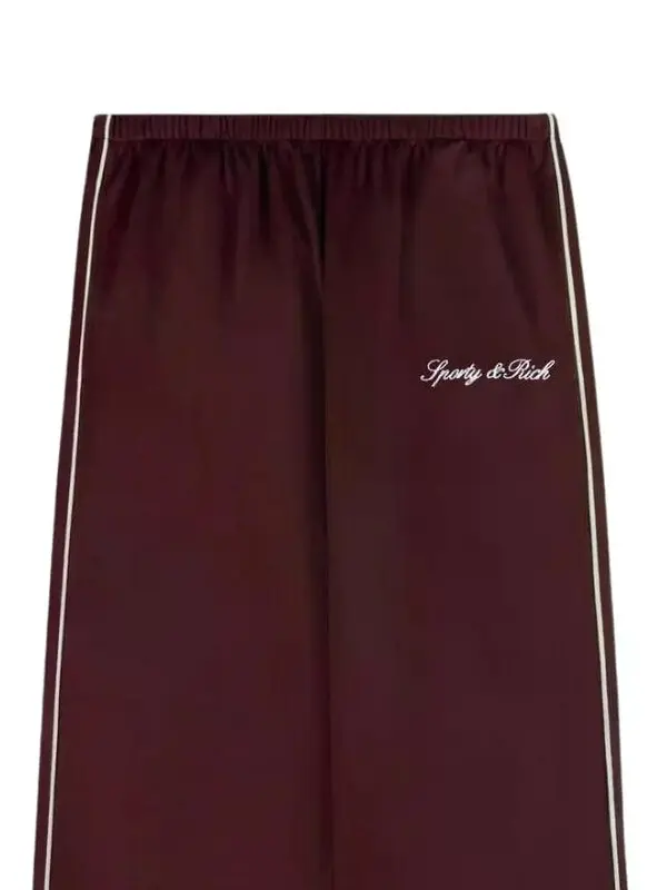 SPORTY & RICH Logo-print Side-stripe Track Pants