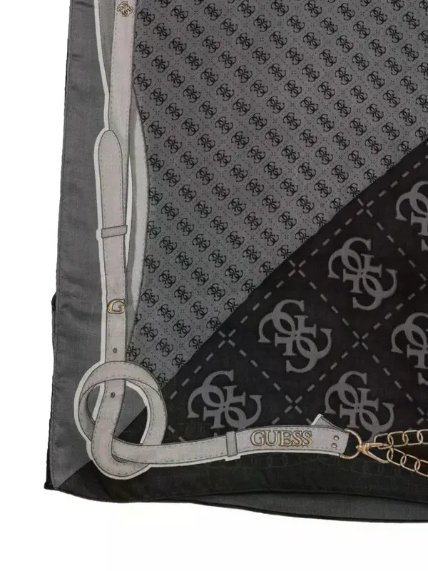 Guess Logo-print Belt-print Scarf