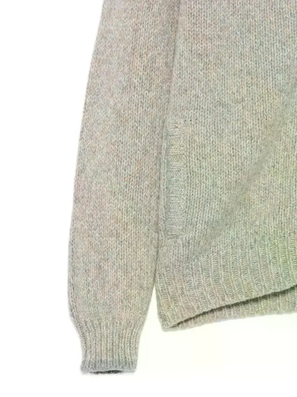 Fedeli Zip-fastening Chunky-knit Cardigan