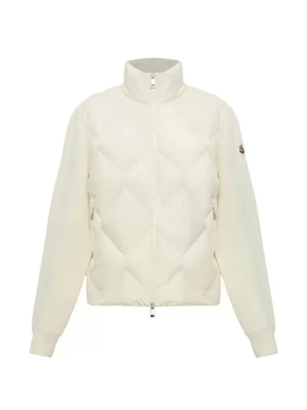 Moncler Quilted Panelled Jacket - Neutrals
