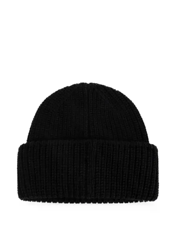 Dsquared2 Logo-patch Ribbed Beanie Hat