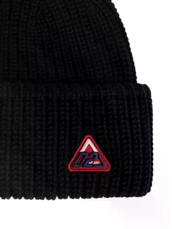 Dsquared2 Logo-patch Ribbed Beanie Hat