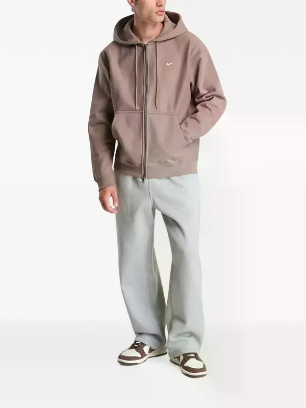 Nike Solo Swoosh Zip-up Hoodie - Brown