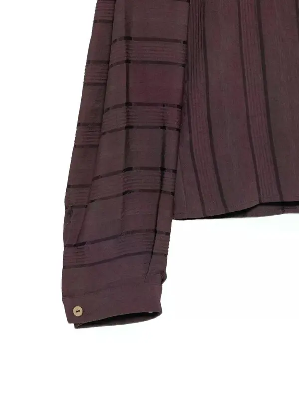 KRISTINA TI Striped Ruffled Blouse