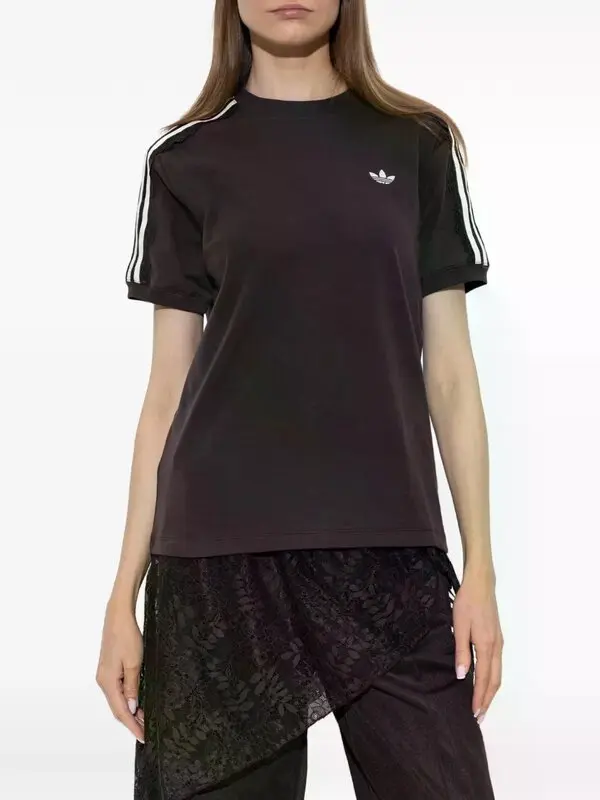 Adidas Lace-trim Embroidered-logo T-shirt