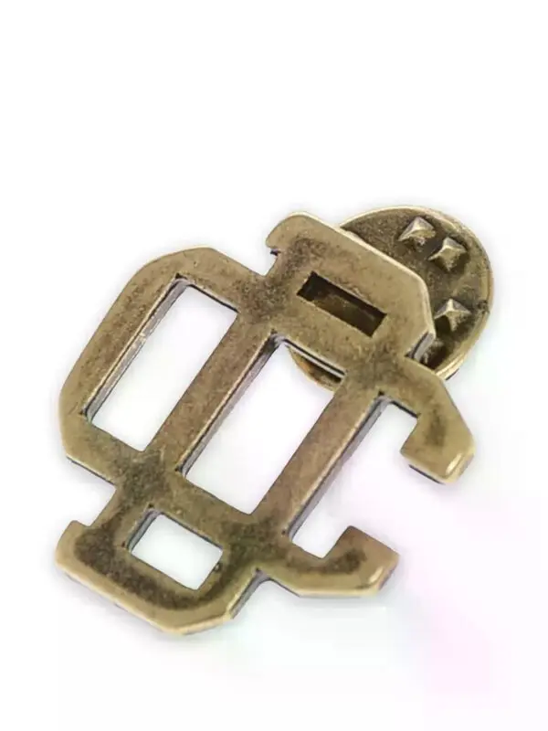 Dsquared2 Monogram Plaque Brooch - Gold