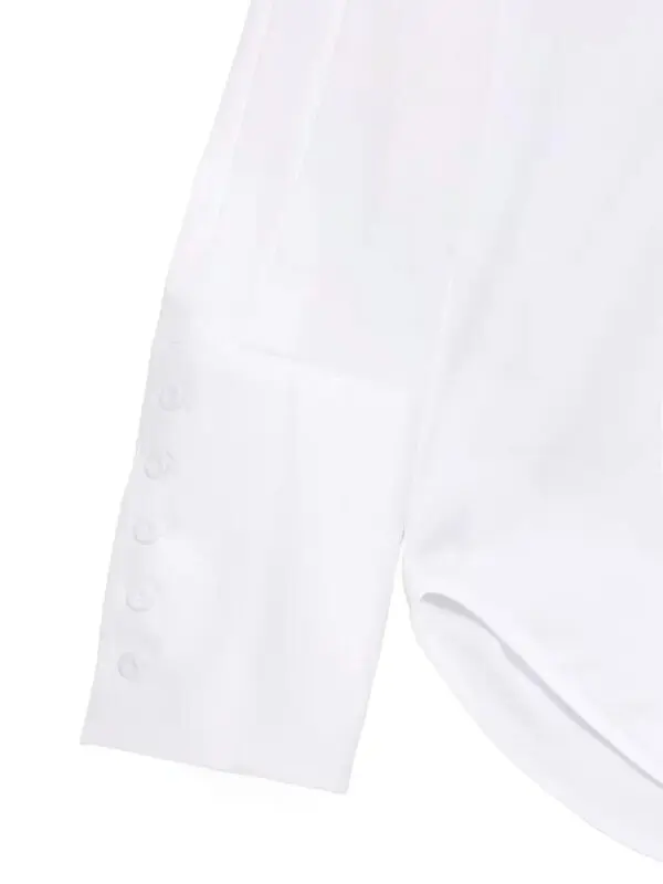 Lorena Antoniazzi Button-cuff Curved-hem Shirt