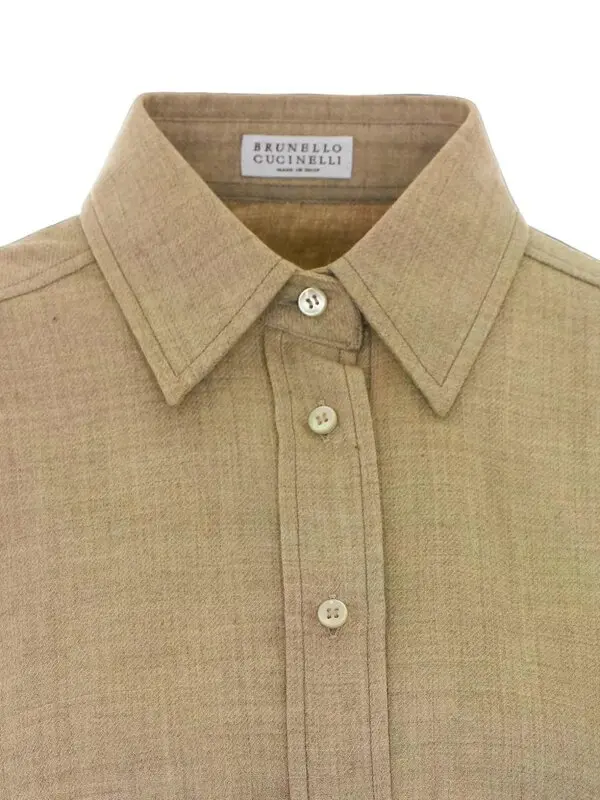 Brunello Cucinelli Buttoned Wool Shirt