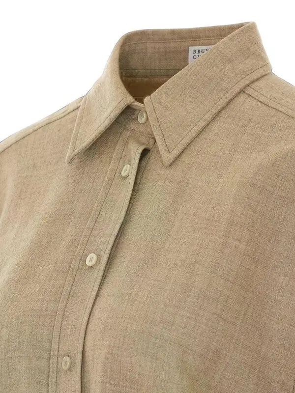 Brunello Cucinelli Buttoned Wool Shirt