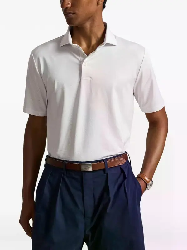 Rlx Ralph Lauren Geometric-print Polo Shirt