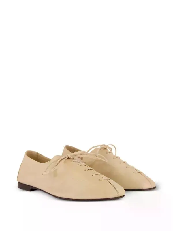 Hereu Plegada Lace-up Ballet Flats