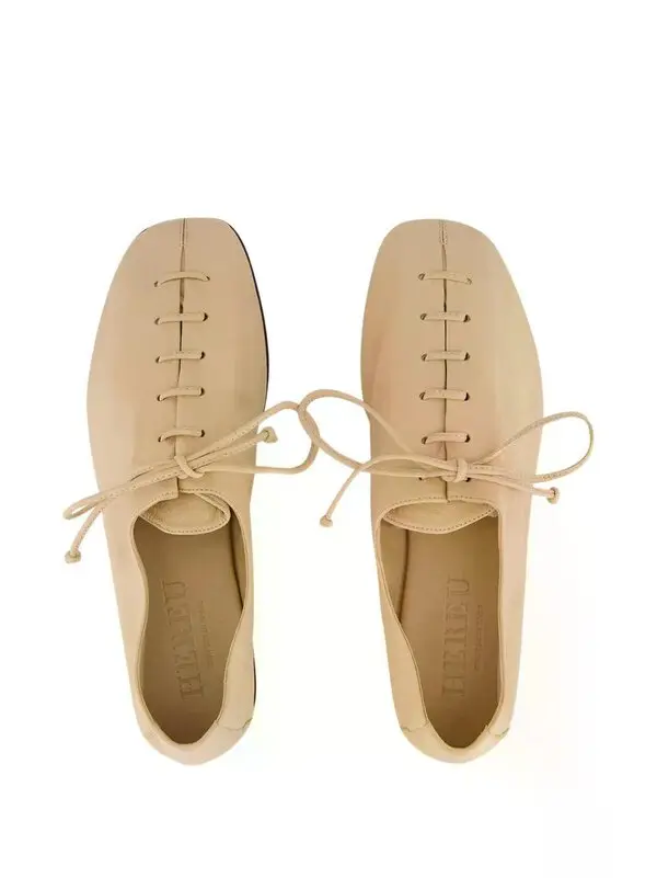 Hereu Plegada Lace-up Ballet Flats