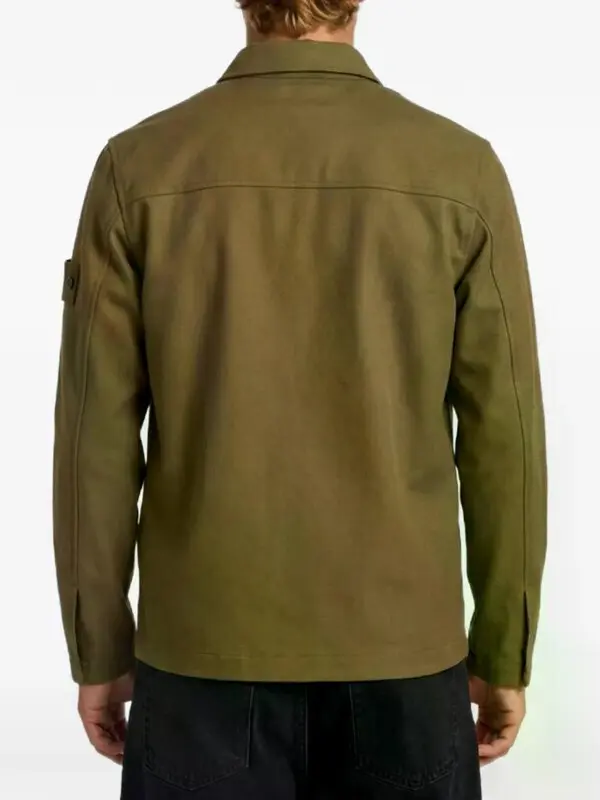 Stone Island Ghost Logo-patch Overshirt