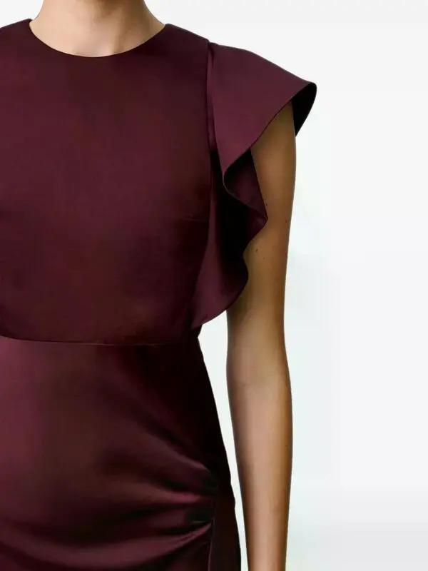 Claudie Pierlot Slit Satin Maxi Dress