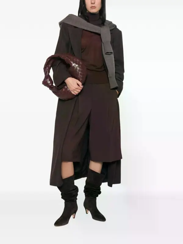 JOSEPH Yara High-neck Long-sleeve Sweater - Brown