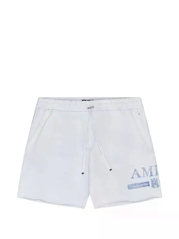 Amiri Ma Watercolor Bar Drawstring Shorts