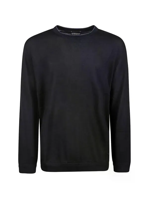 Emporio Armani Crew-neck Long-sleeve Sweater - Blue