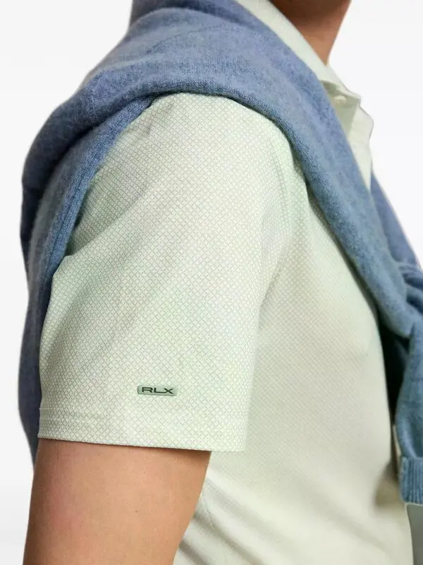Rlx Ralph Lauren Geometric-print Polo Shirt