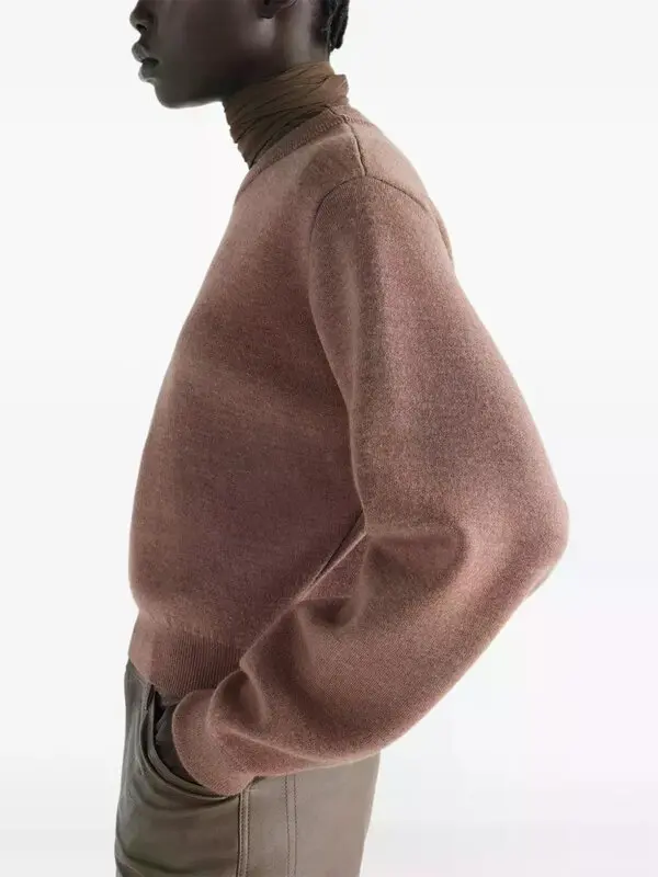 LEMAIRE Short Sweater In Felted Merino Wool