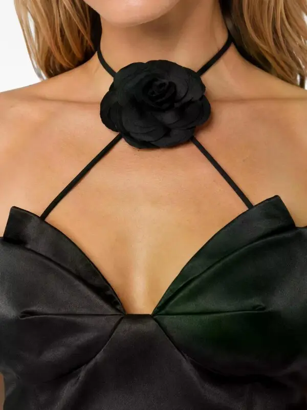 Philipp Plein Flower-detail Halterneck Top